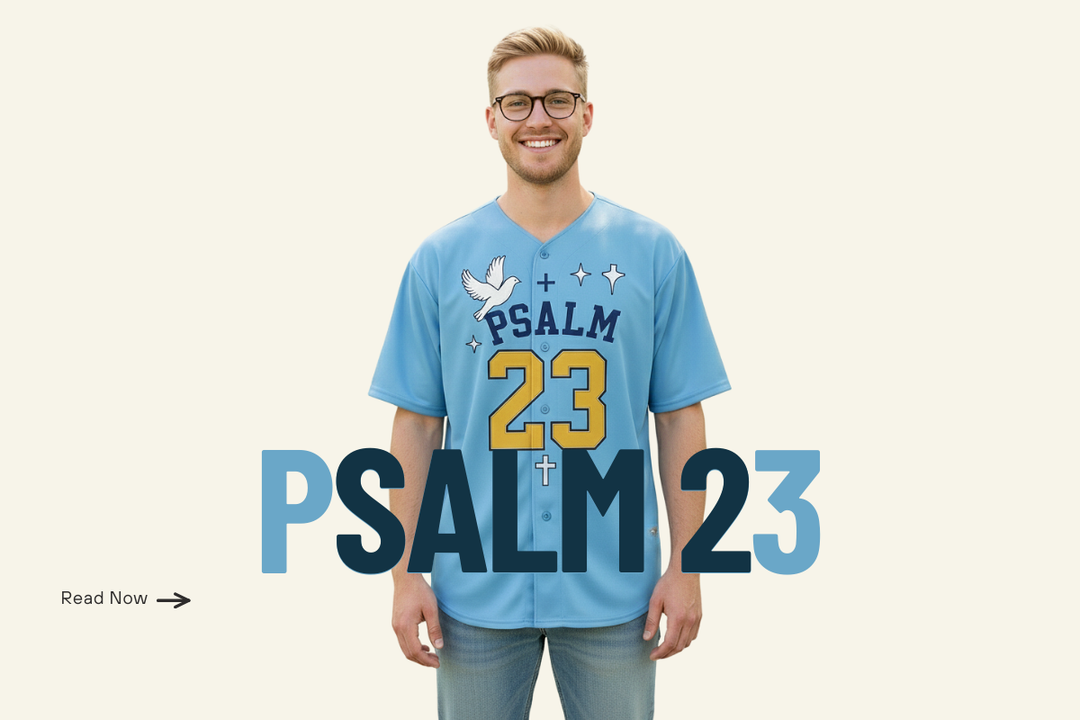 Faith in Every Stitch: New Psalm 23 Custom Religious Baseball Jersey C ...