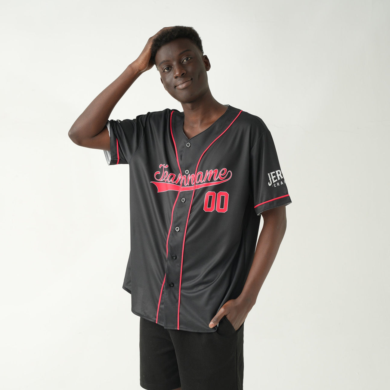 Custom Black Baseball Jerseys – Add Your Name, Number & Logo – Jersey ...